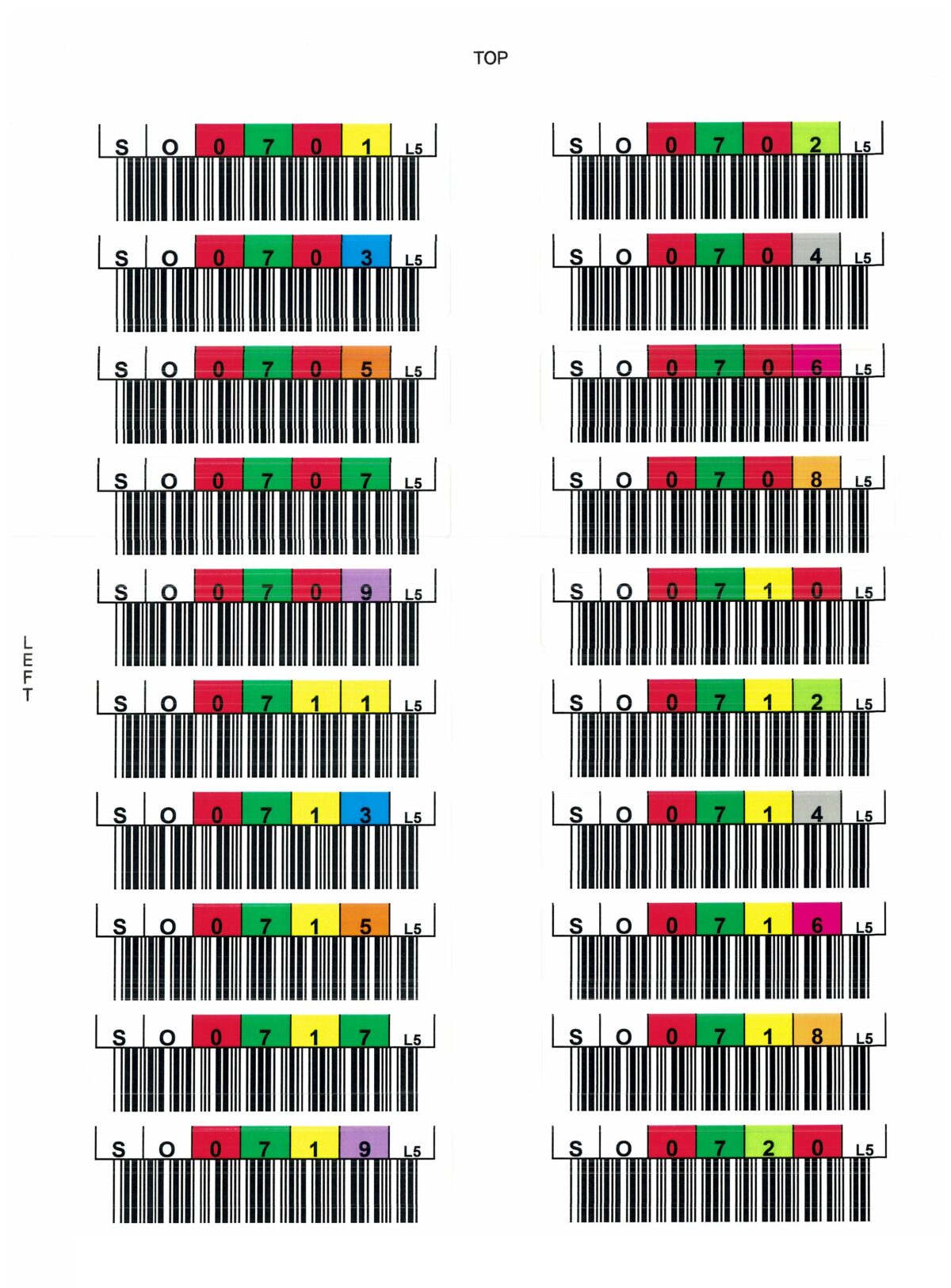LTO Ultrium Barcode Custom Labels (20 Labels per Sheet) - Global and ...