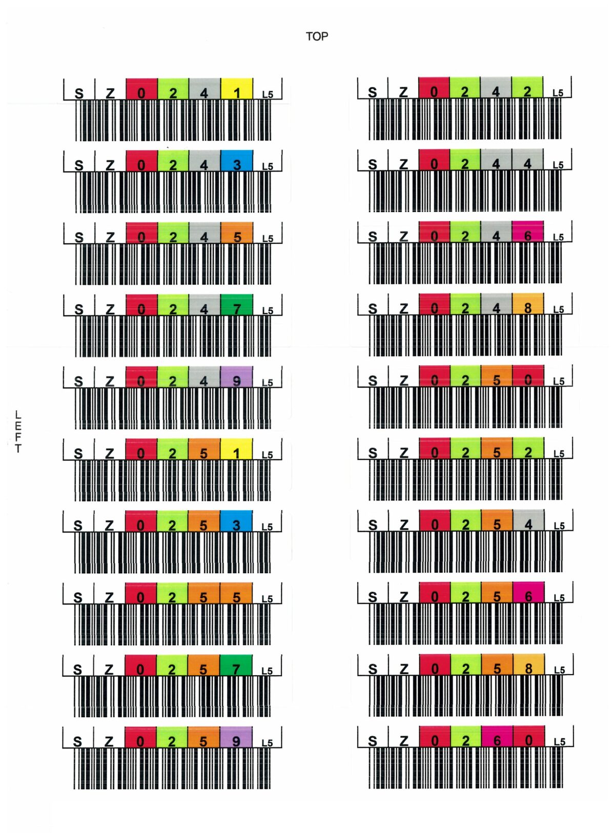 LTO Ultrium Barcode Custom Labels (20 Labels per Sheet) - Global and ...